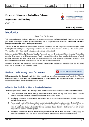 Tutorial 6 - Lecture Unit 5 - for tutorials 7-11April 2025 - Tutorial 6 ...