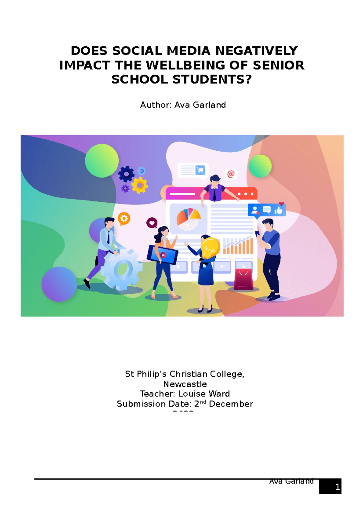 CAFS IRP - Social Media - Ava Garland DOES SOCIAL MEDIA NEGATIVELY ...