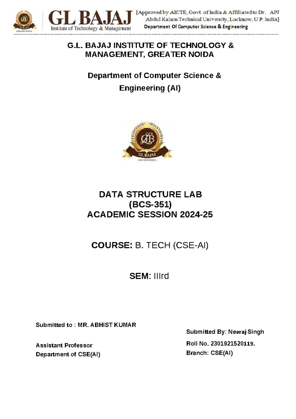 DS lab file.pdf 20241204 203343 0000 (1) compressed - G. BAJAJ INSTITUTE OF TECHNOLOGY & - Studocu