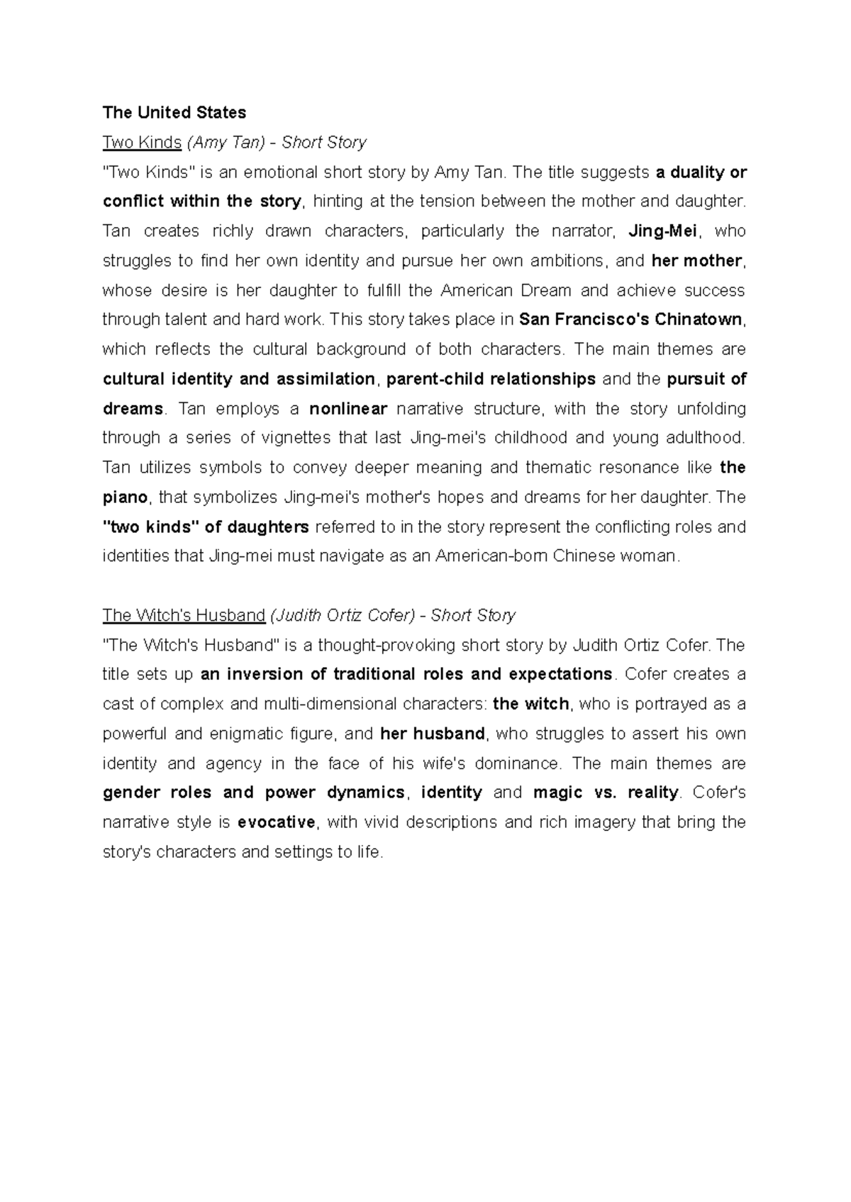 ENG 101: Short Stories and Poems Analysis - Key Themes and Insights ...
