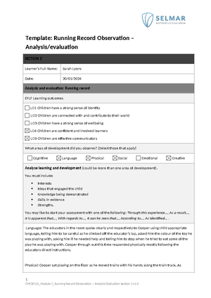 [Solved] how to write a jottings observation - early childhood ...