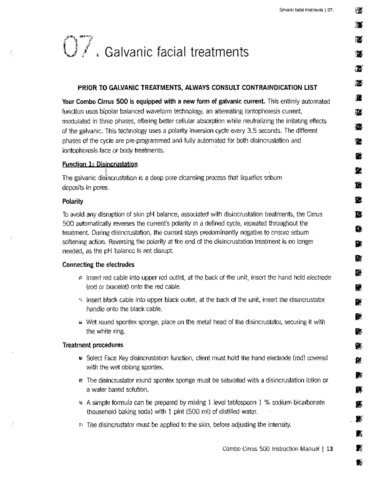 Galvanic Facial Treatments: Combo Cirrus 500 Guide - Studocu