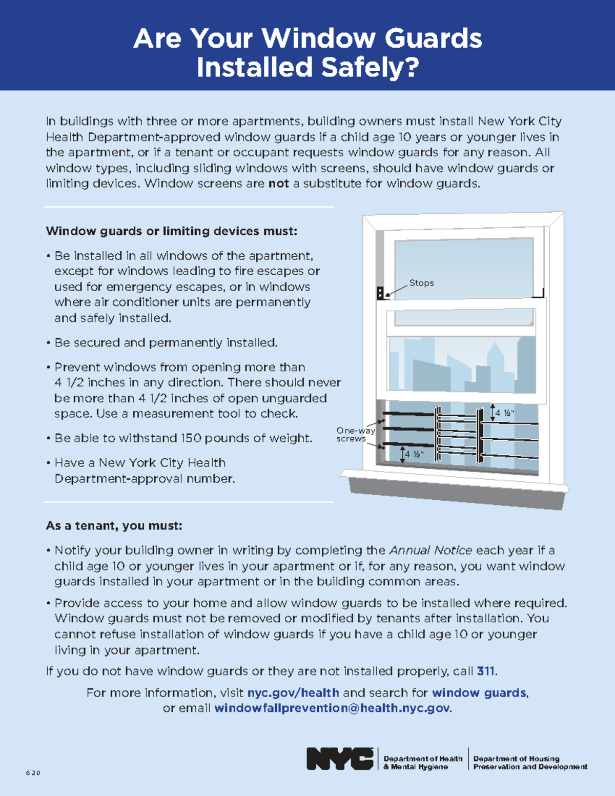 Window Guards Safety Guidelines for NYC Apartments - Studocu