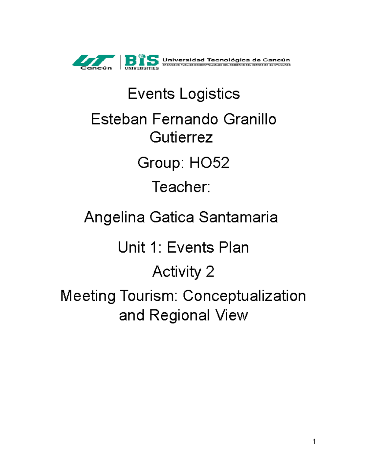 Anthology MICE- Esteban - Events Logistics Esteban Fernando Granillo ...