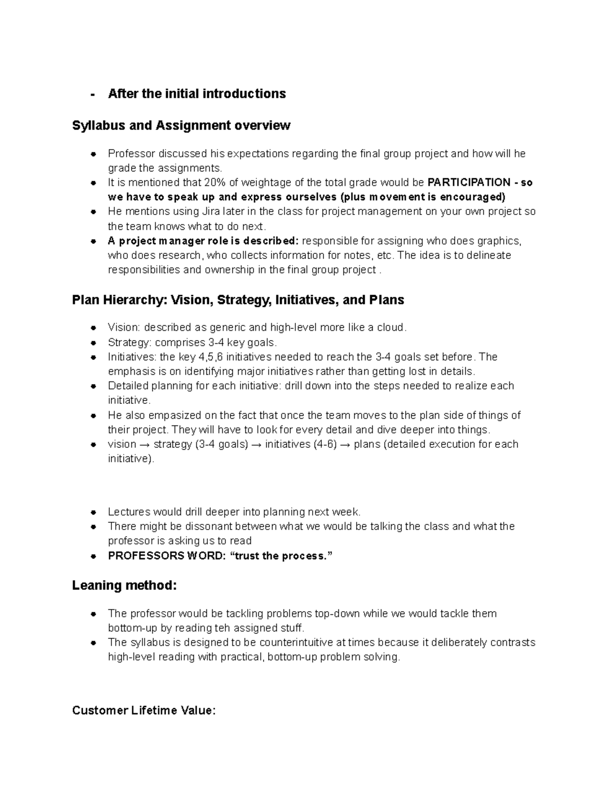 Lecture 1 - WEEK 1: Syllabus, Group Project Overview & Expectations ...