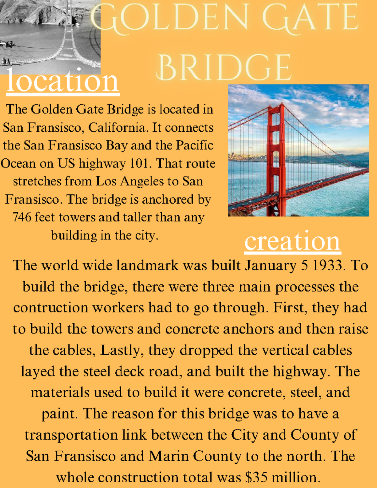 Golden Gate Bridge: A Symbol of American Ingenuity and Culture - Studocu