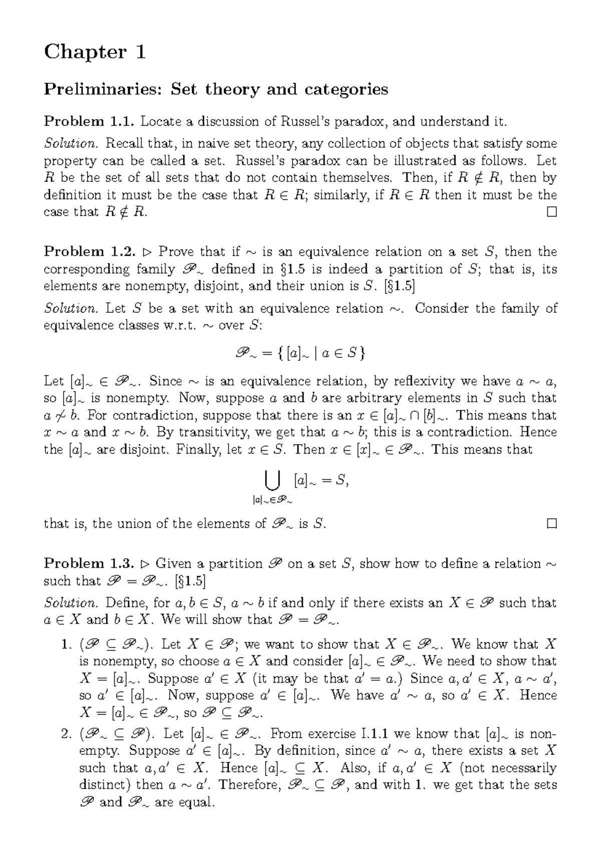 Solutions to A Probability Path: Chapter 1 Problems and Solutions - Studocu