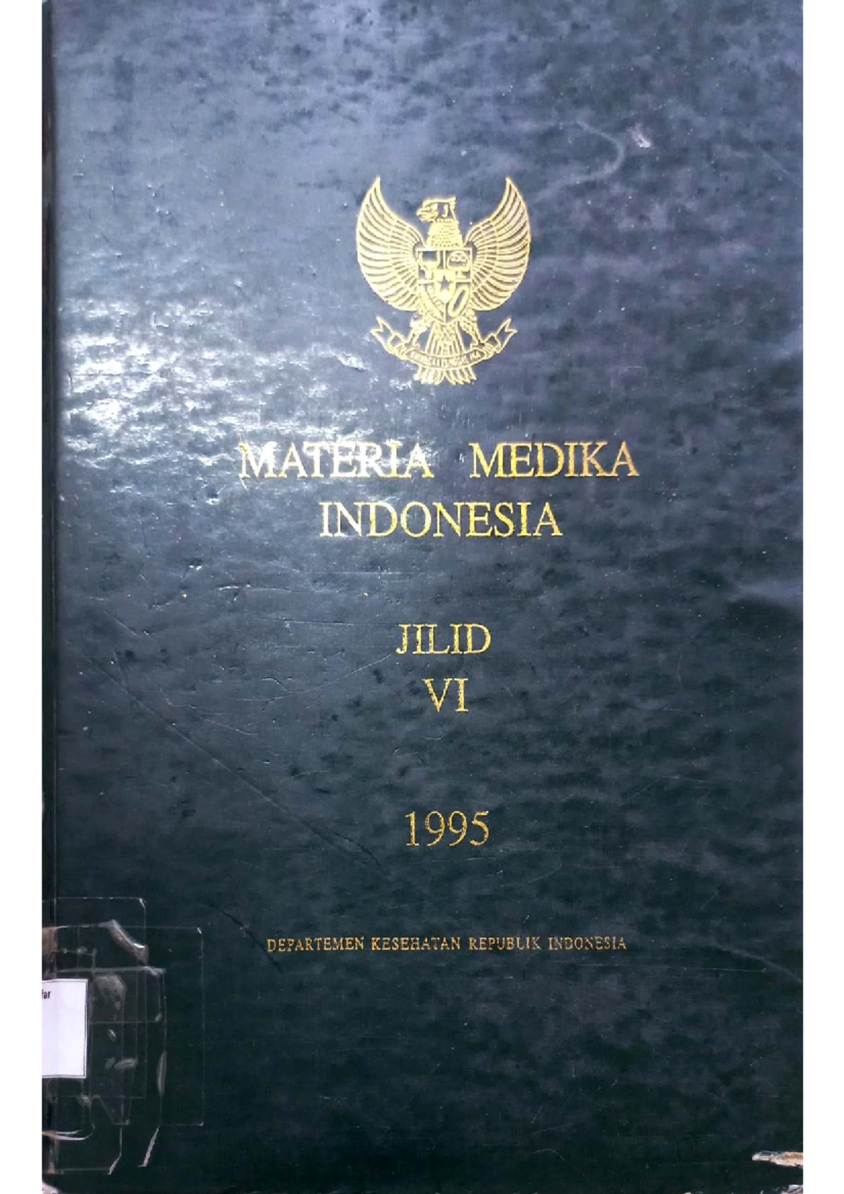 Materi Medika Indonesia Jilid VI (1995) - Persyaratan Obat Tradisional ...