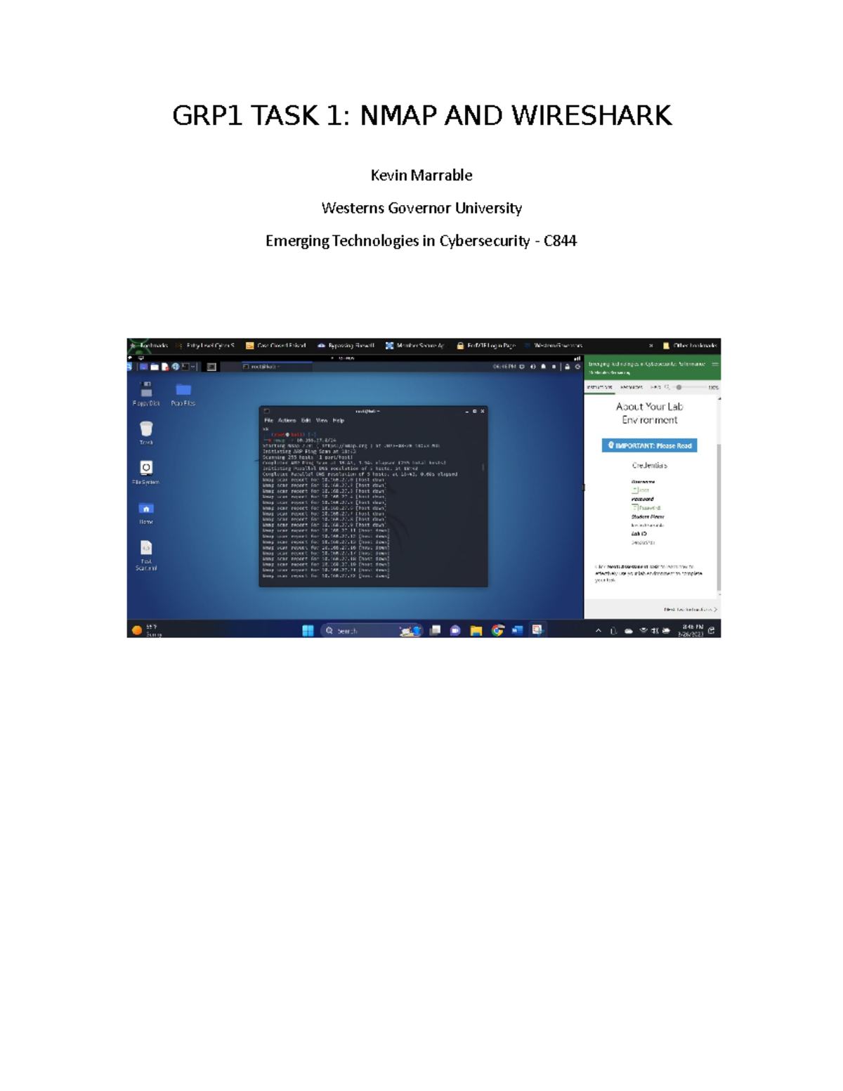 GRP1 TASK 1: Analyzing Network Topology with Nmap & Wireshark - Studocu