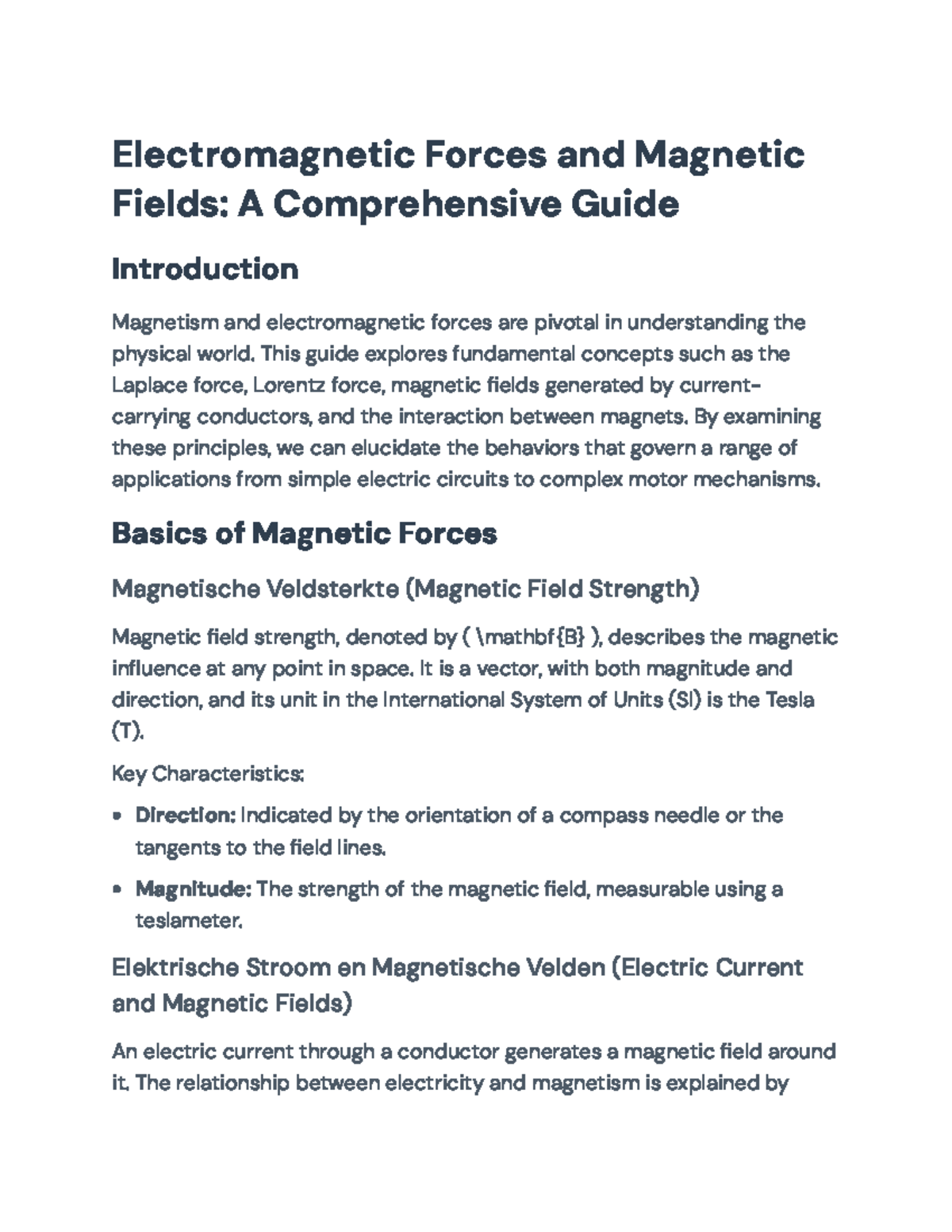 Electromagnetic Forces & Magnetic Fields: A Comprehensive Guide ...