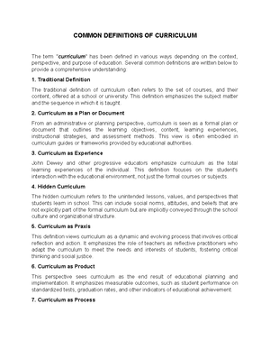 PART 2 Components OF Curriculum - Topic: COMPONENTS OF CURRICULUM ...