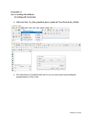 GIS Practical No 1 bscit - Practical No. 1: Aim: Creating and managing vector data: Adding ...