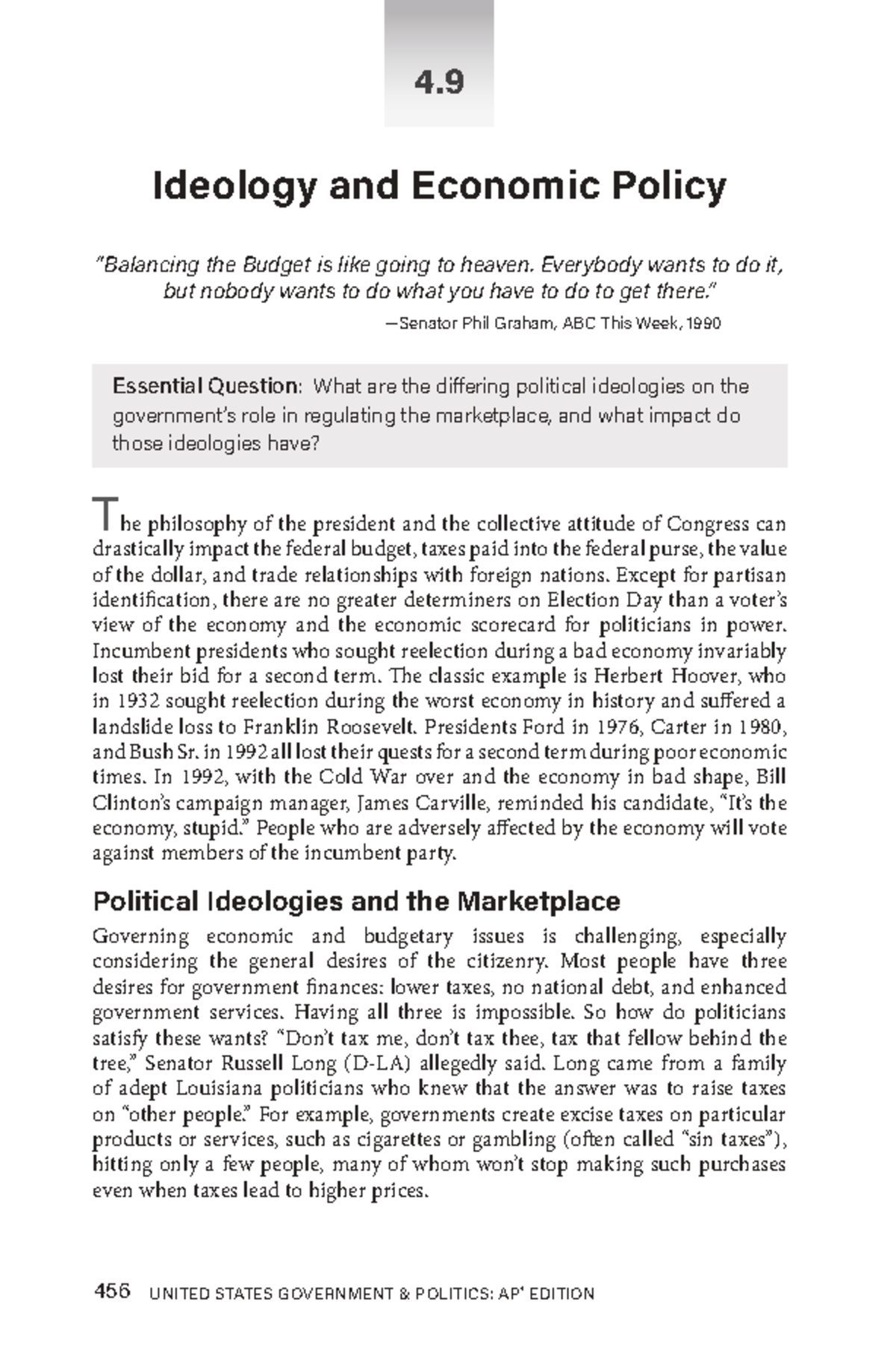 4.9 AP US Government: Ideologies & Economic Policy Analysis - Studocu