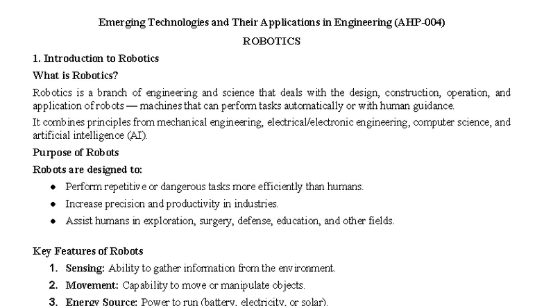 Emerging Technologies in Engineering: Robotics, AI, and 5G Overview ...