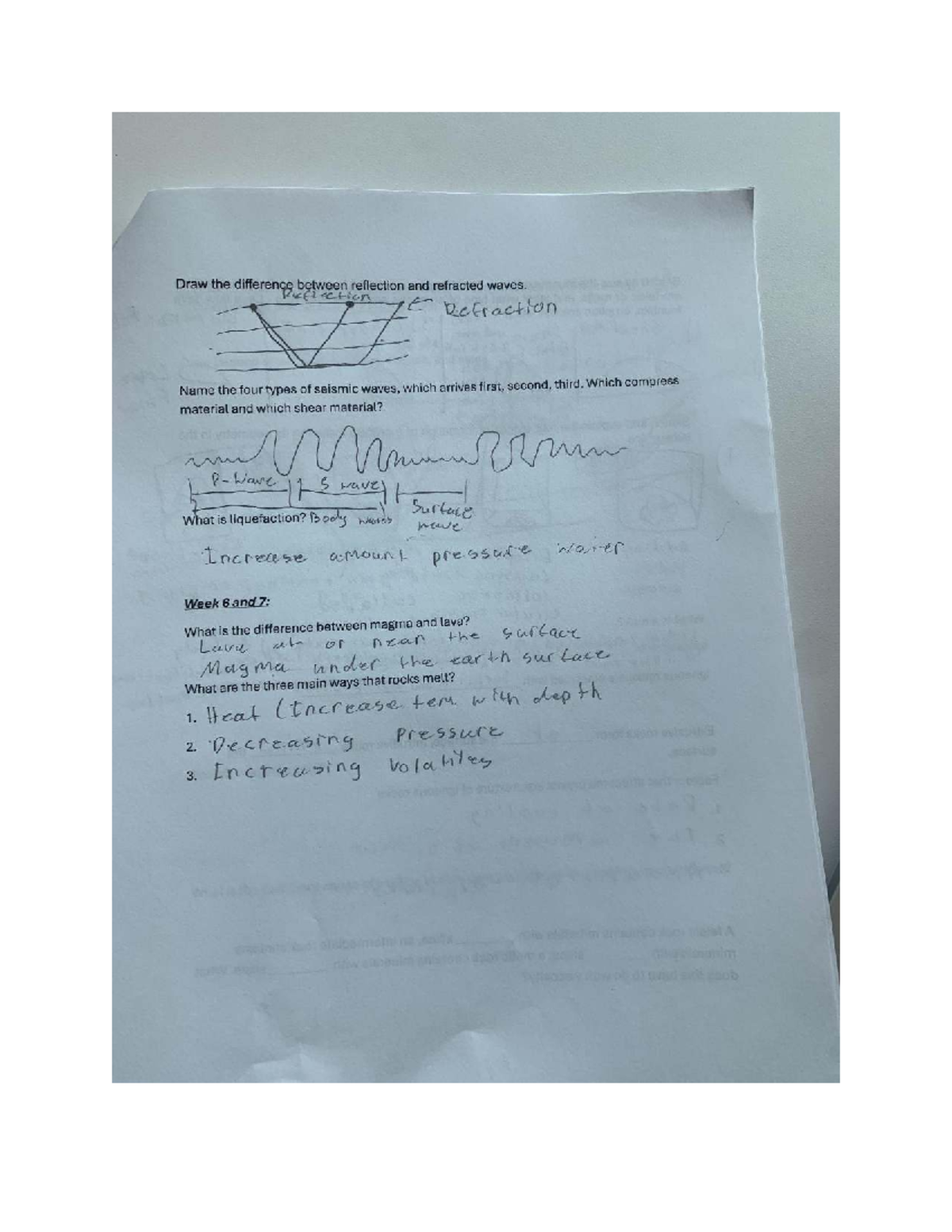 Comprehensive Study Guide for Geology 101: Waves, Faults, and Volcanoes ...