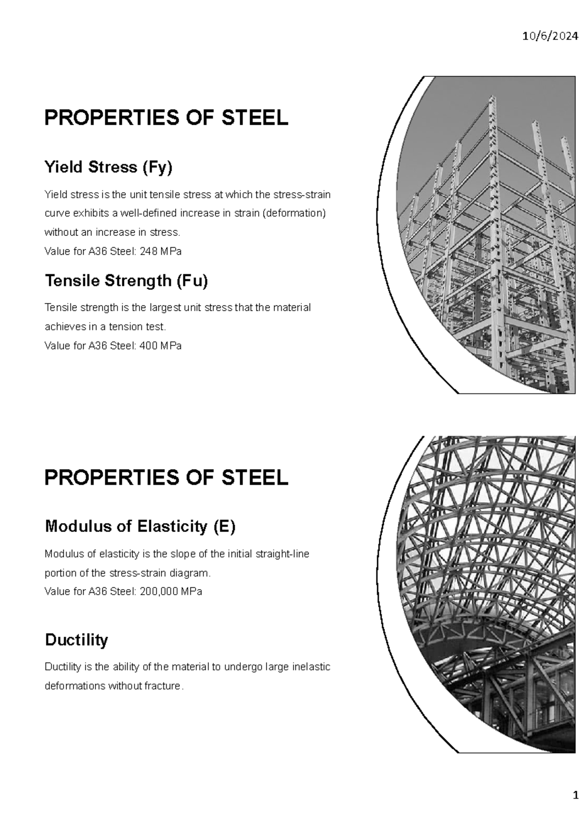 Properties of Steel - STEEL: Fundamental Characteristics and ...