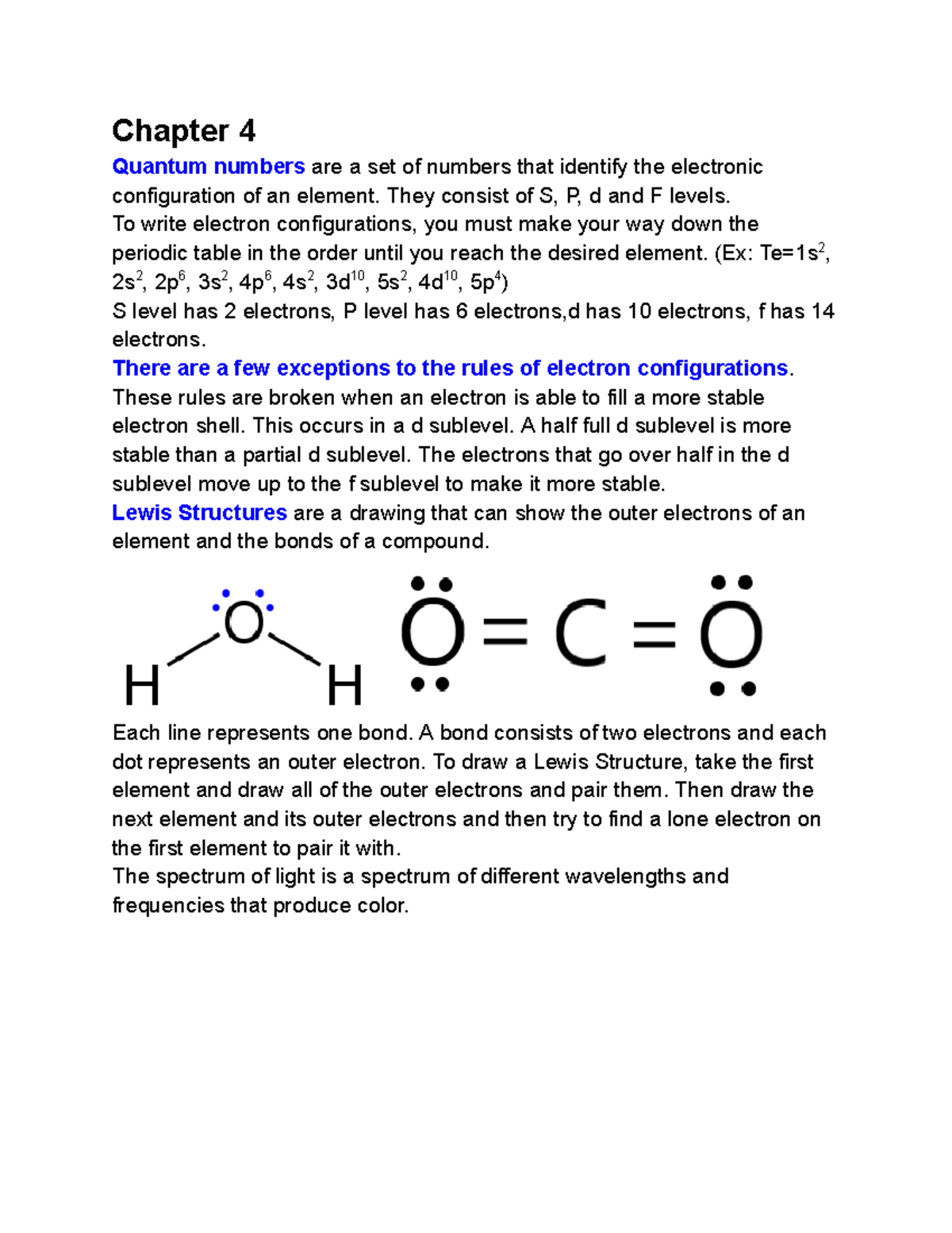 Chemistry Final Study Guide: Quantum Numbers & Periodic Trends - Studocu