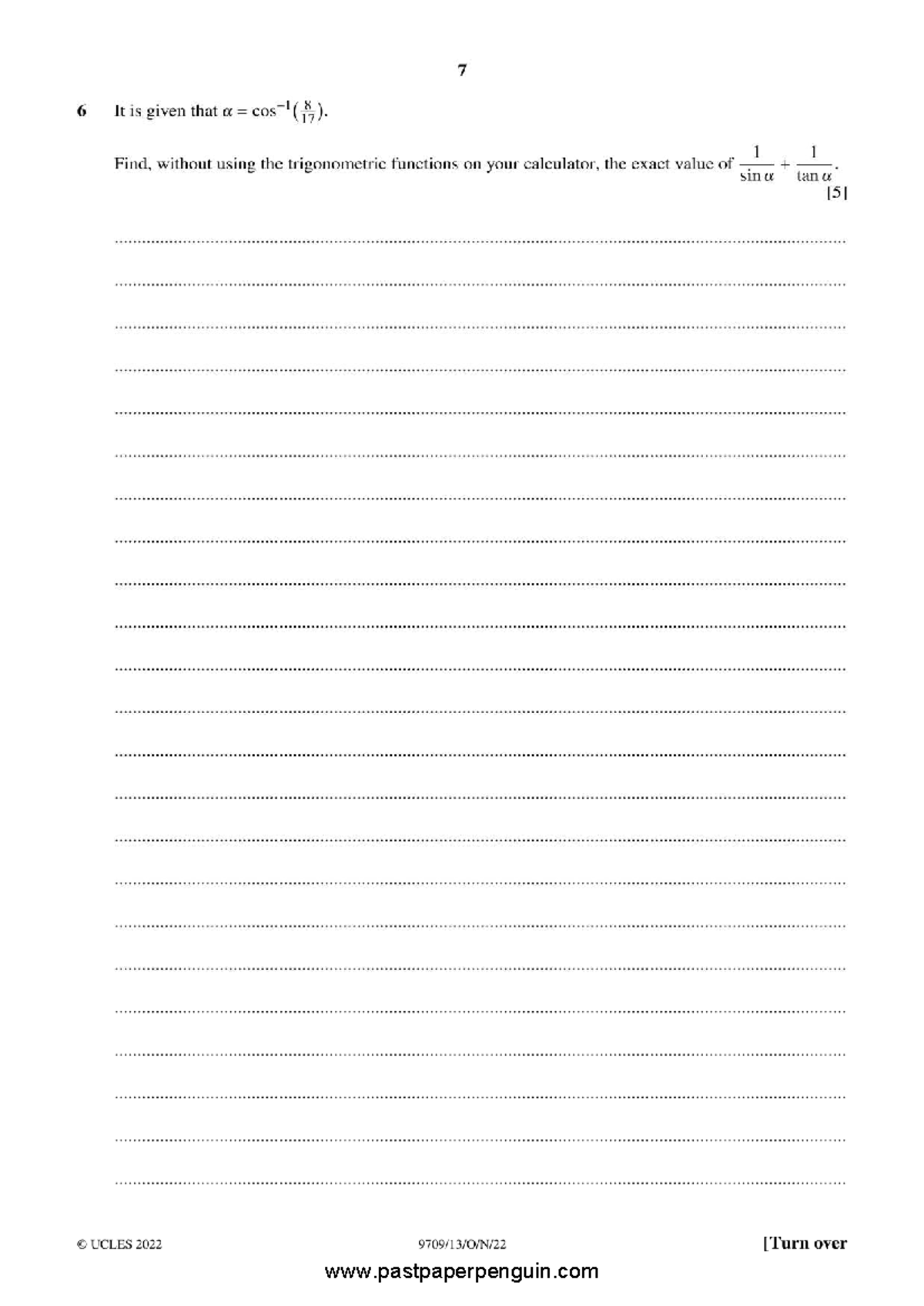 Q Trig Identities & Equations 2022: Exact Solutions & Proofs - Studocu