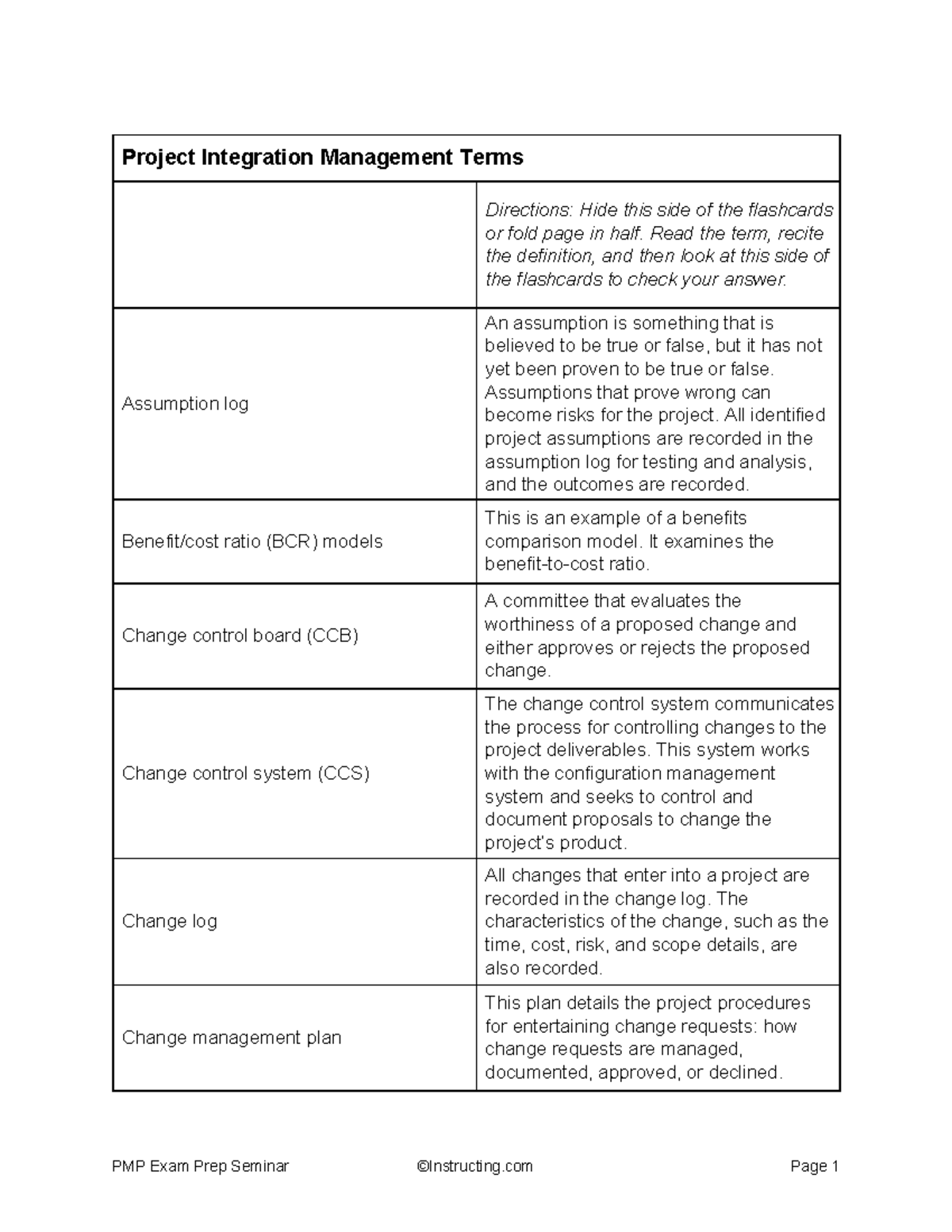 PMP Exam Prep: Key Project Management Terms Overview - Studocu