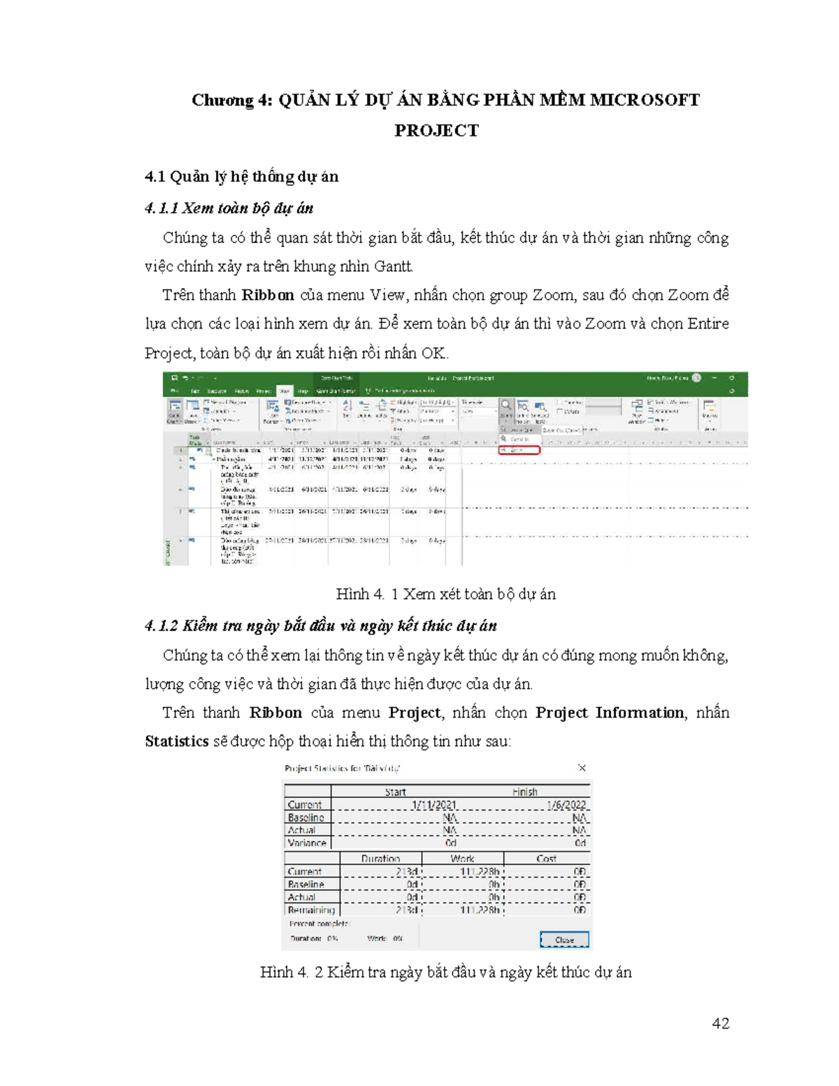 Chương 4: Quản Lý Dự Án Bằng Microsoft Project - Thực Hành Công Nghệ ...