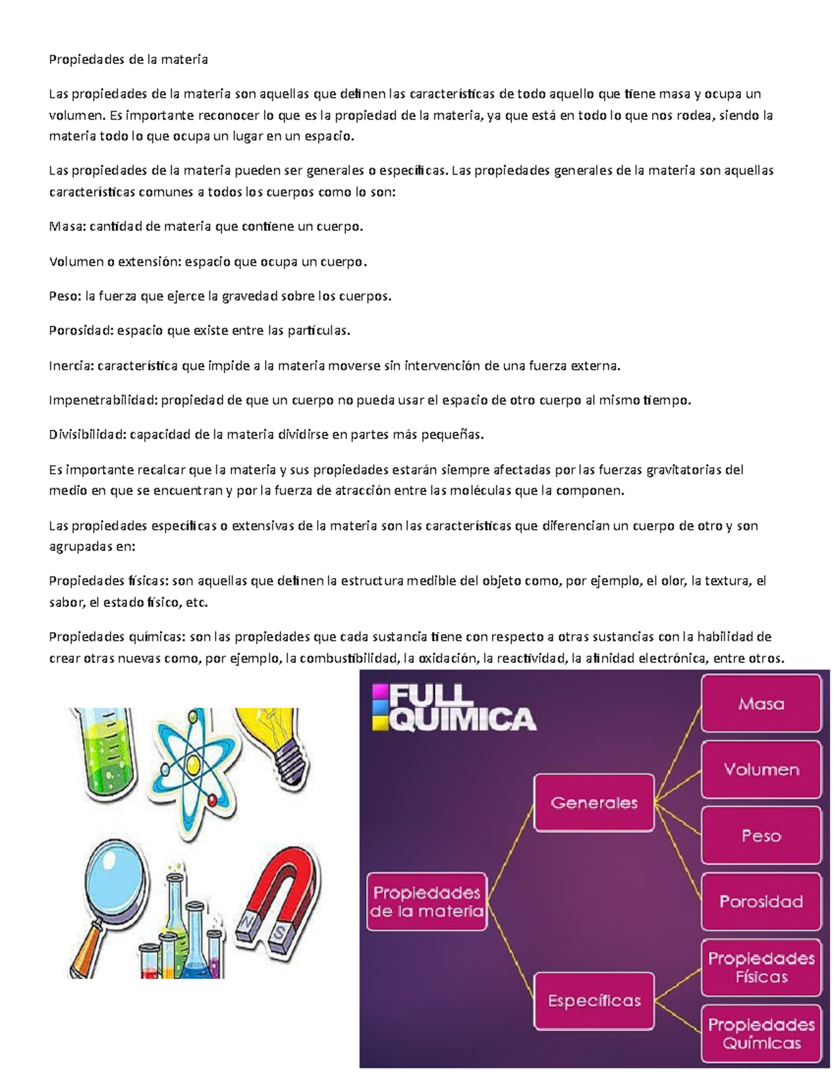 Propiedades de la materia - Es importante reconocer lo que es la ...