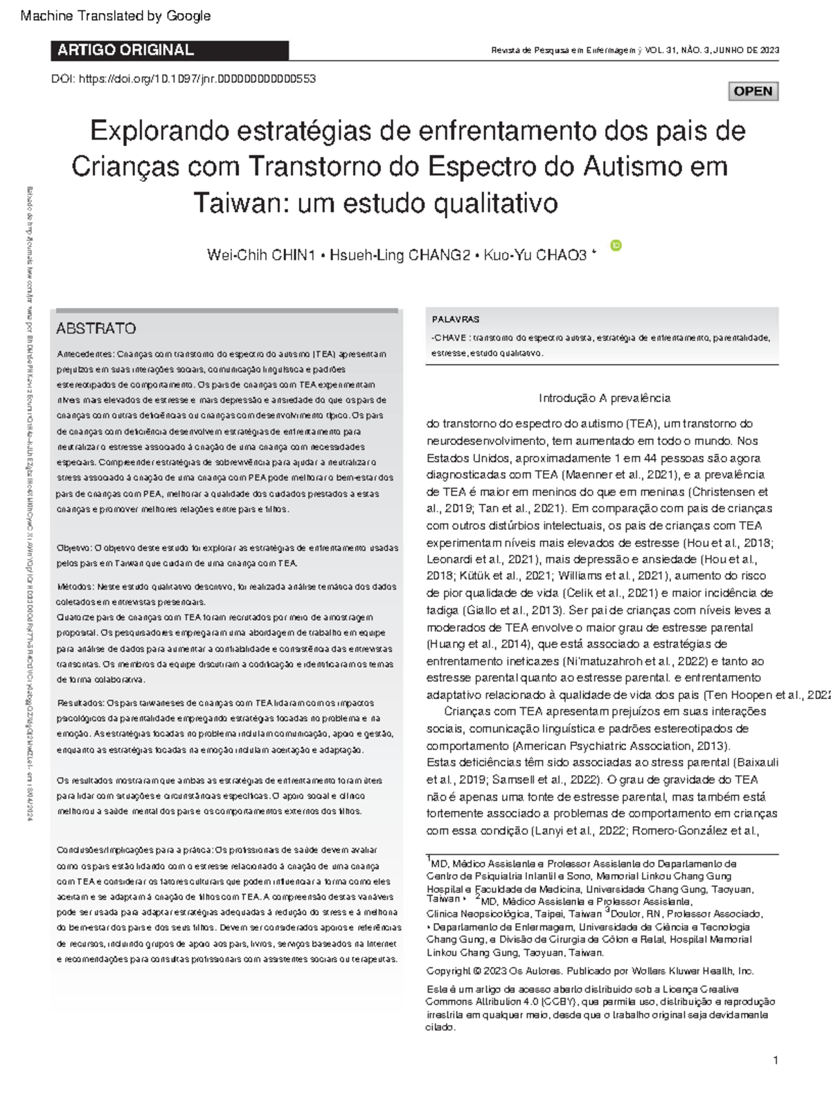 Explorando Estratégias de Enfrentamento dos Pais de Crianças com TEA ...