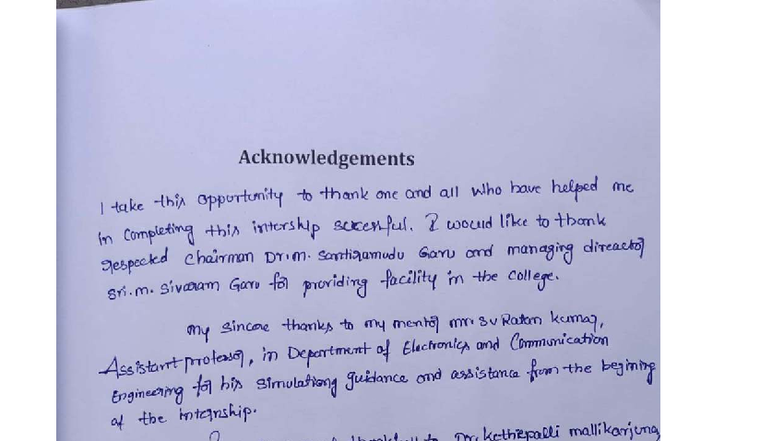 Long Term Internship Report - Community Service Project - Studocu