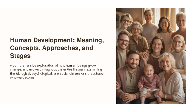 Human Development: Concepts, Stages, and Theories (Chapter 2) - Studocu