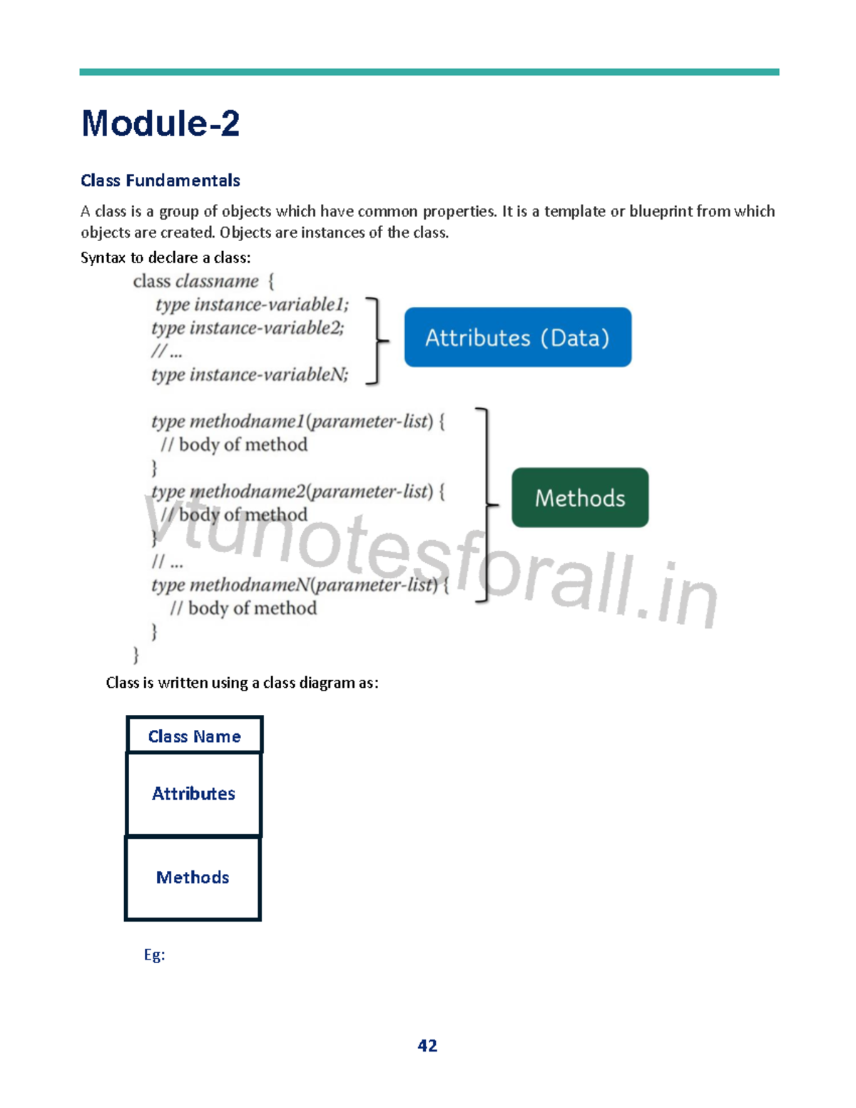 JAVA Mod 3 - Class Fundamentals and Object-Oriented Concepts - Studocu