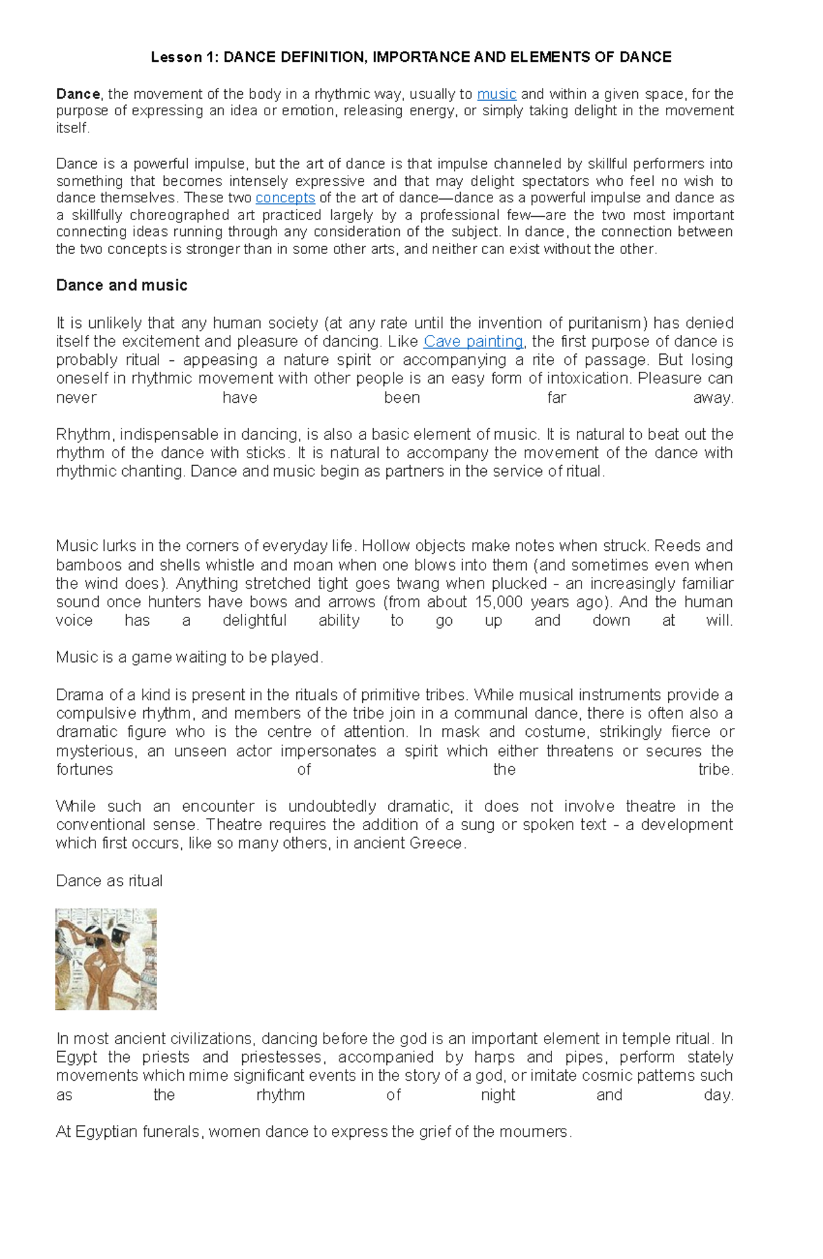 Pathfit 3: Lesson 1 - Understanding Dance Elements and Their ...