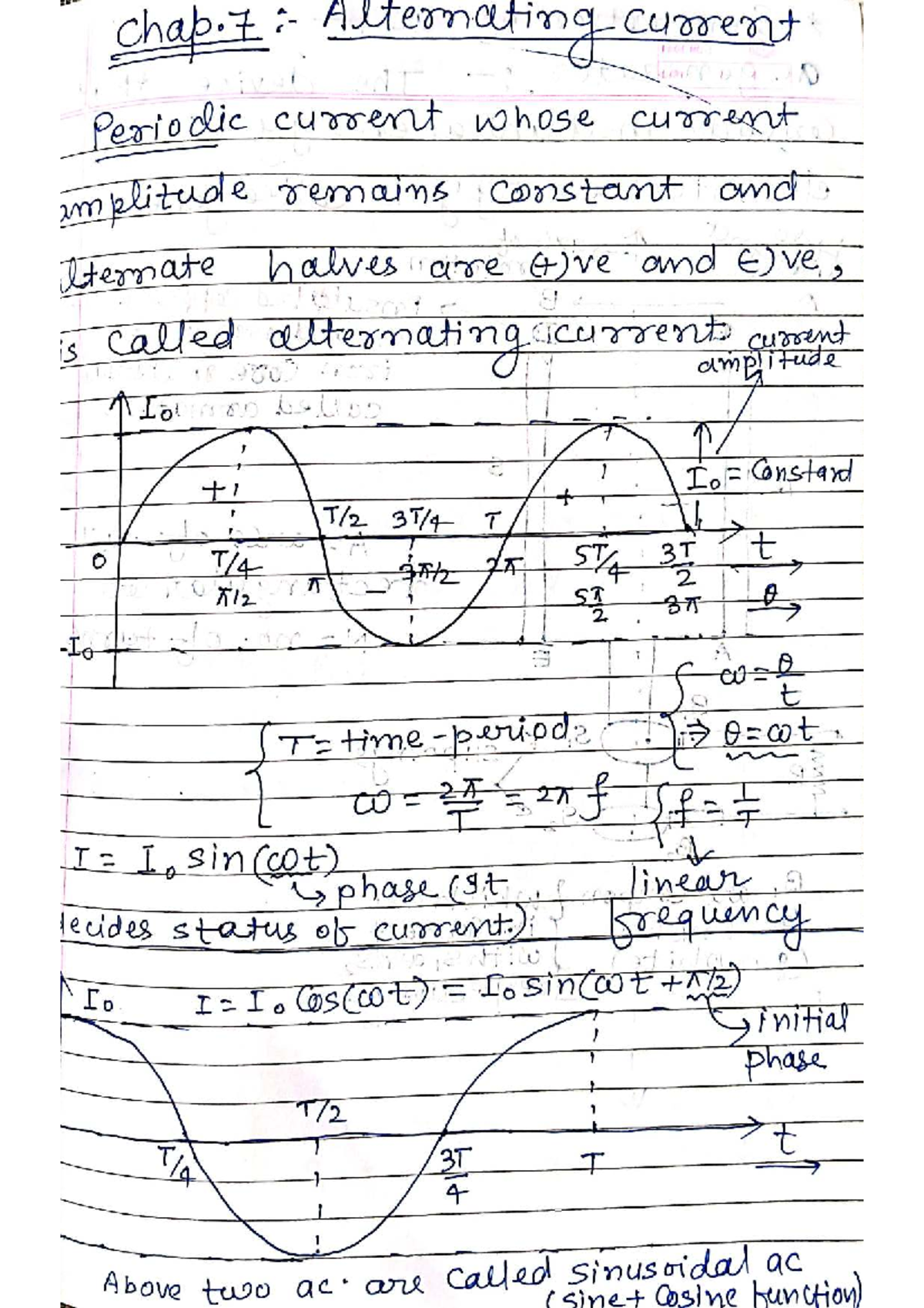 Physics Class 12: Chapter 7 - Alternating Current Concepts - Studocu