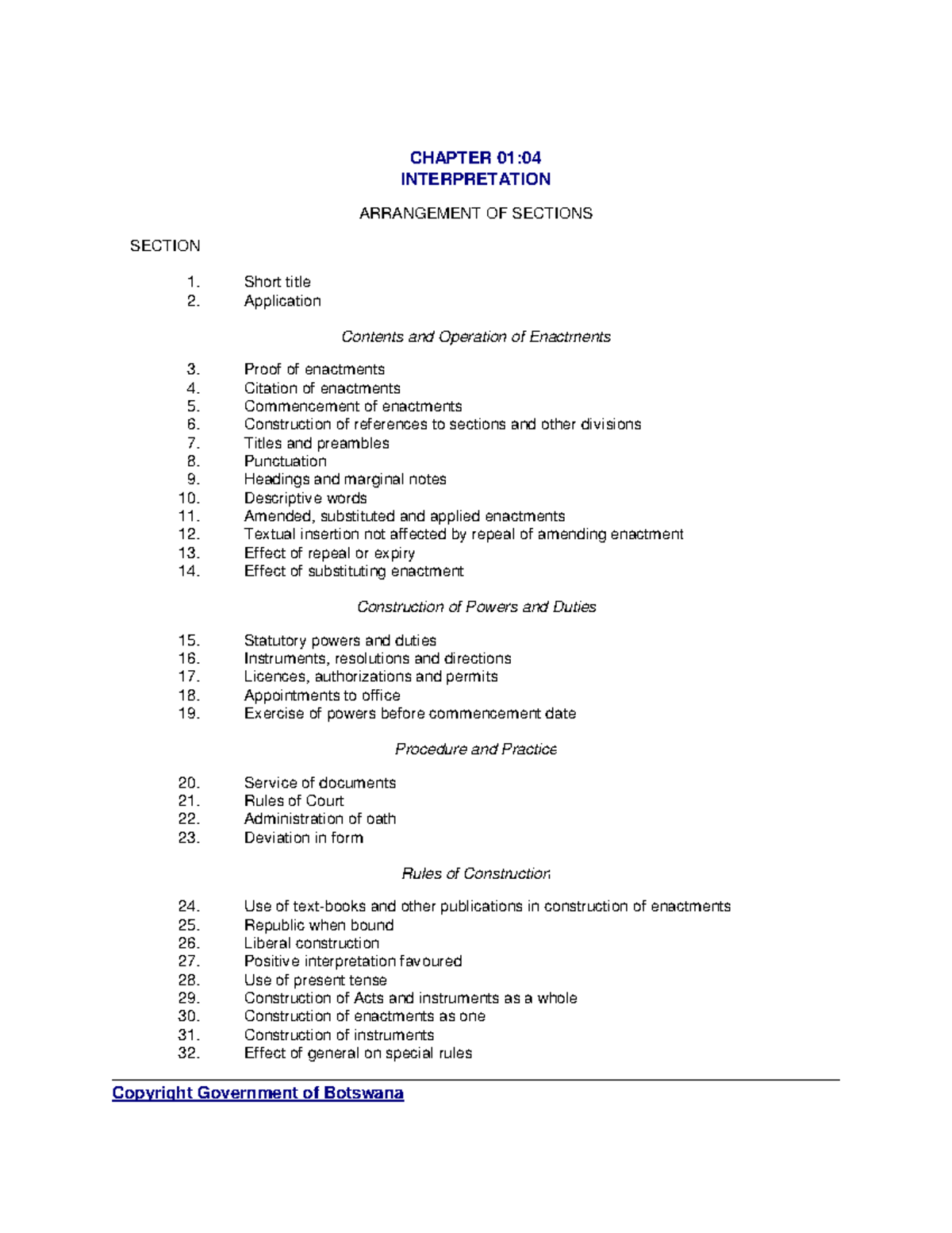 Interpretation Act: Key Provisions and Applications (Law of Persons ...