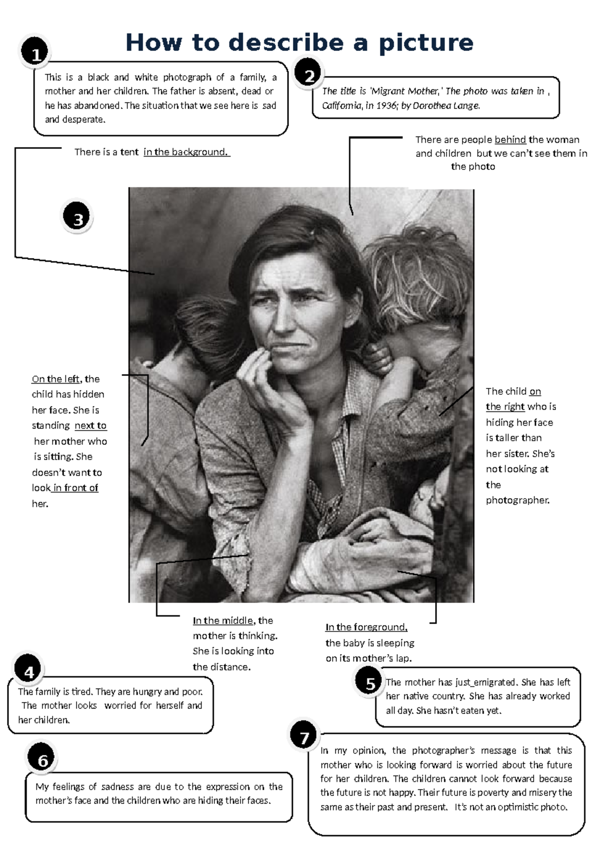 Describing a Photo: A Study on Emotion and Context - Studocu