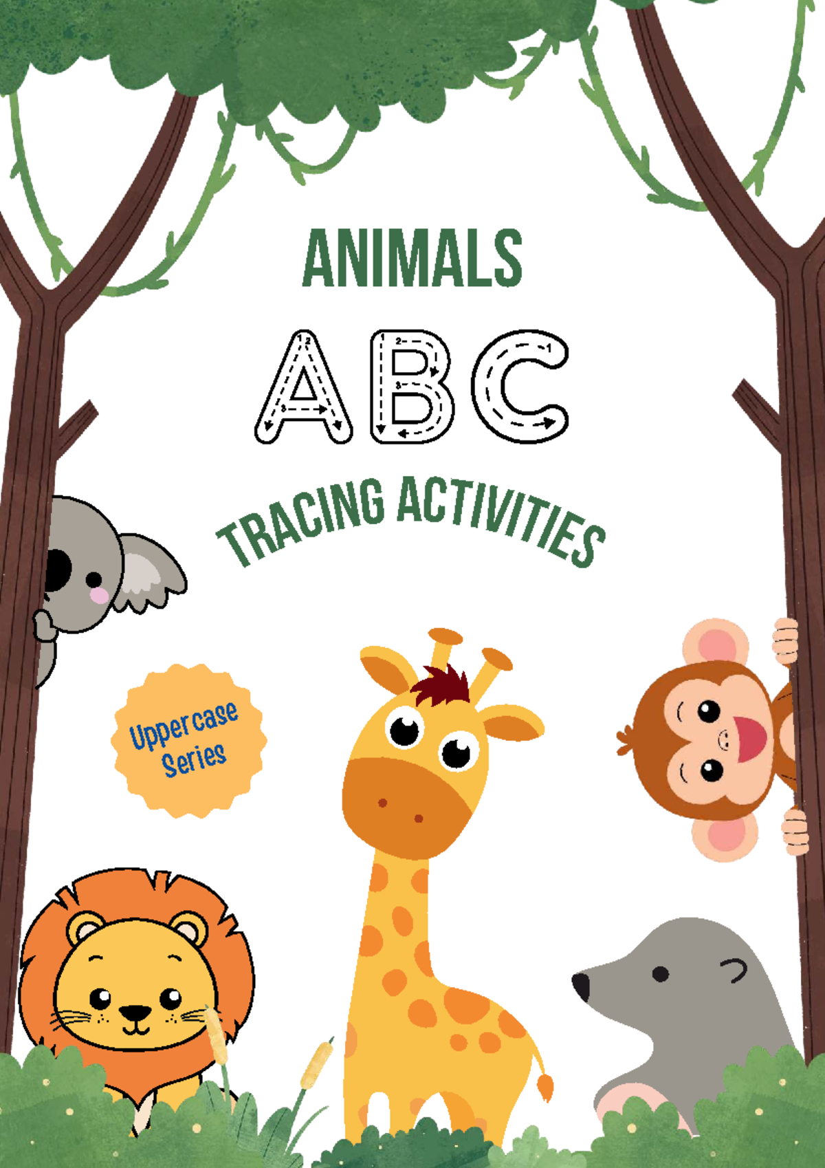 [ Printable] Animals Alphabet (Tracing Activity) Uppercase Series - Art ...