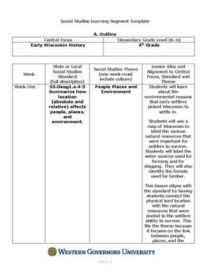 Applications of of Elementary School- Social Studies DWP2 Task 1 copy ...