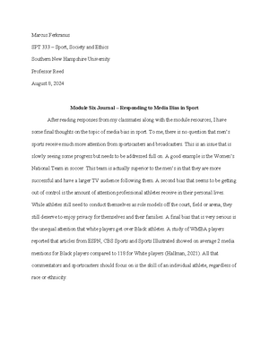 MIlestone 2 - Marcus Ferkranus - Milestone Two: Consumer Analysis ...