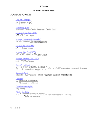 ECO 202 - Final Milestone: Key Concepts in Economics and Policy - Studocu
