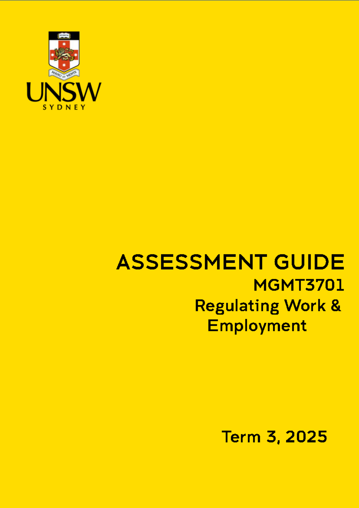 MGMT3701 T3 2025 Assessment Guide: Critical Review & Participation ...