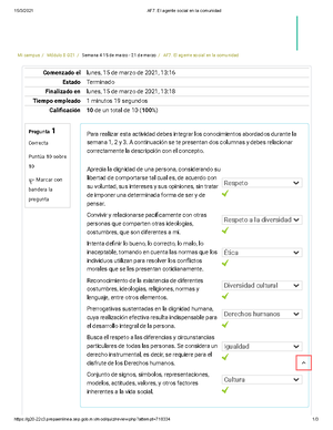 Cuestionario. Actividad formativa 7. Solicito o invierto - Mi campus / Módulo 13 G21 / Semana 4 ...