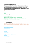 Profielwerkstuk - Jaar: 5 - HAVO - Studeersnel