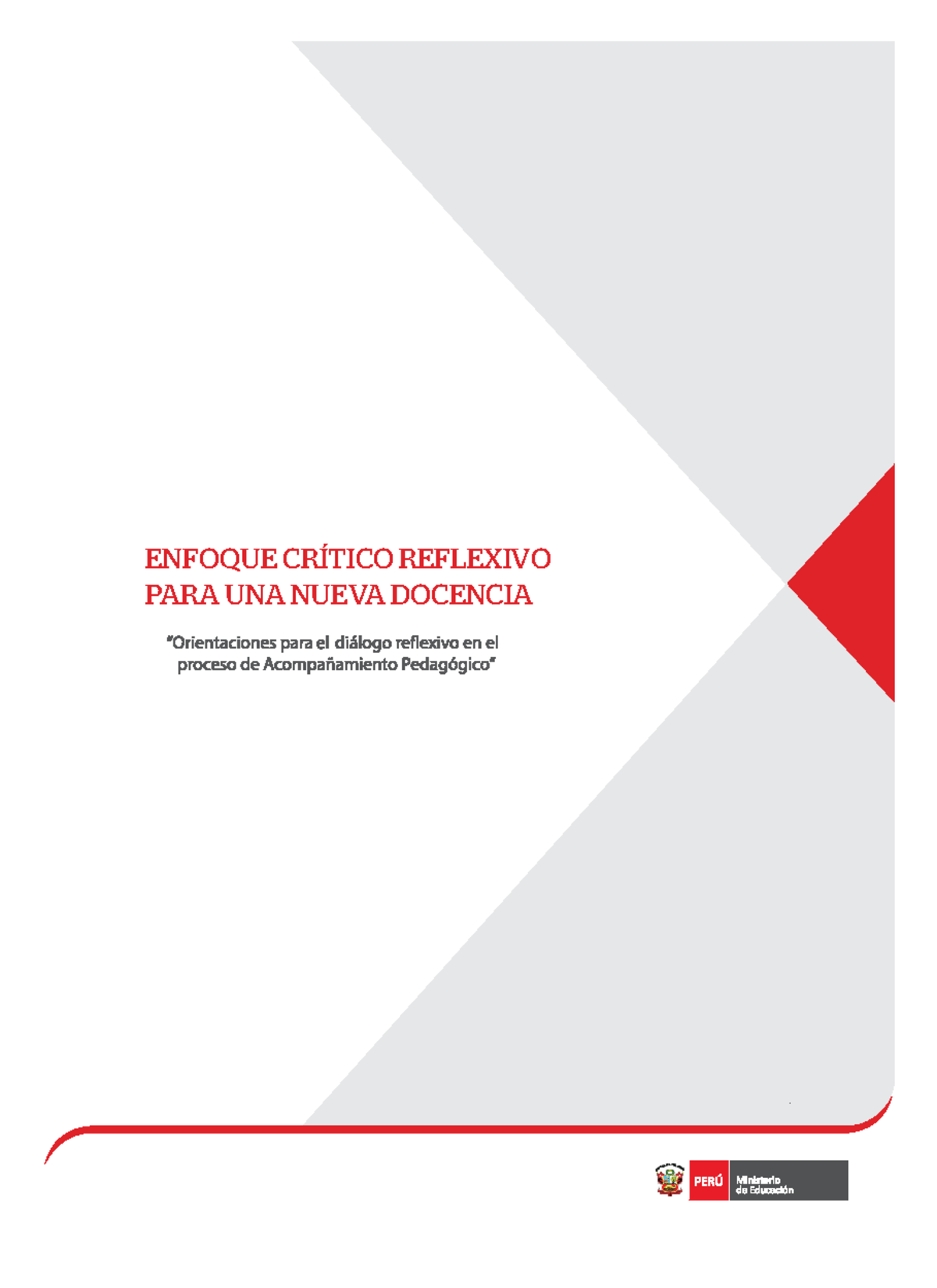 ENFOQUE CRÍTICO REFLEXIVO EN ACOMPAÑAMIENTO PEDAGÓGICO - Studocu