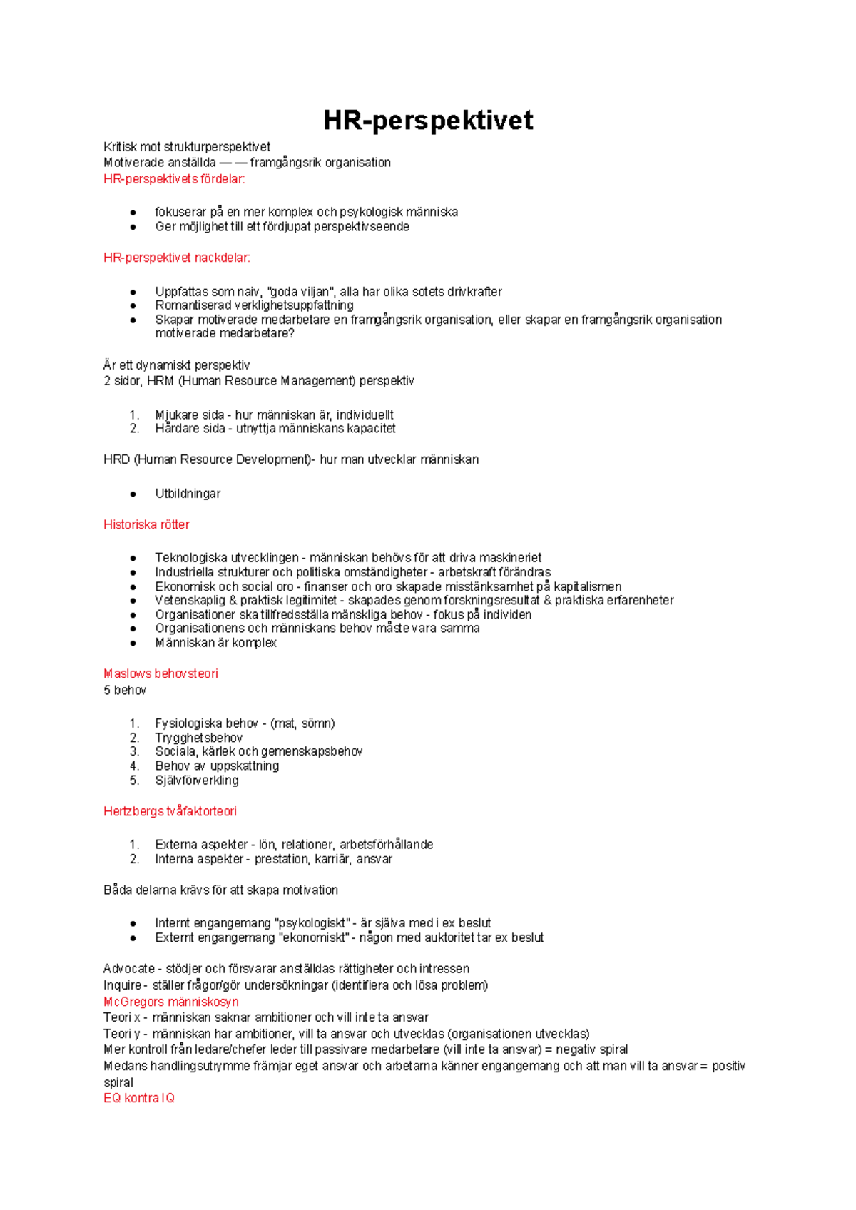 HRM 2023: In-depth Analysis of the HR Perspective on Motivation and ...