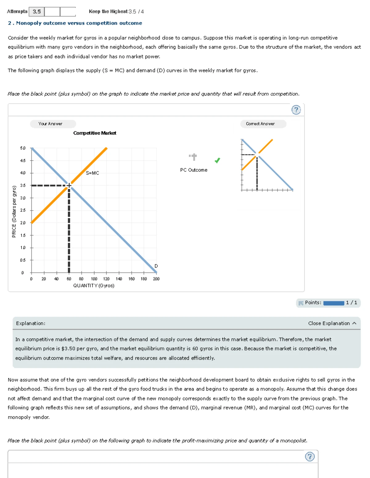 10. Characteristics of competitive markets - Points: 0 / 1 Close ...