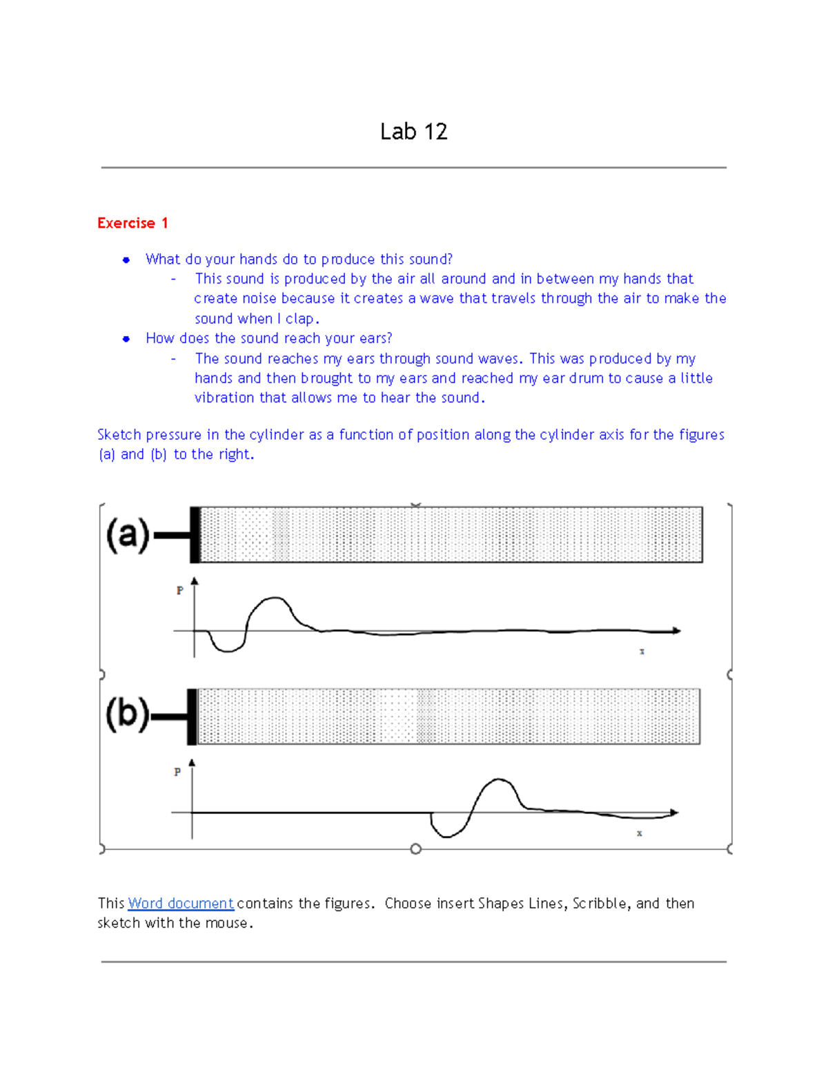 Lab 12 Report: Exploring Sound Waves & Frequencies Analysis - Studocu