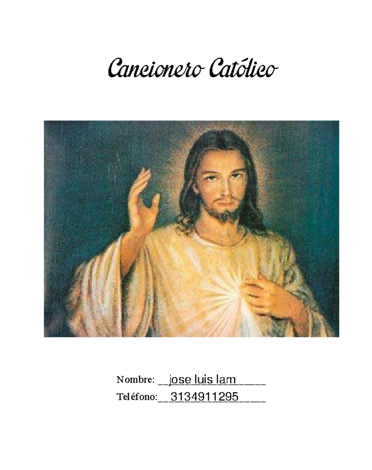 Cancionero Católico: Música y Reflexiones (3134911295) - Studocu