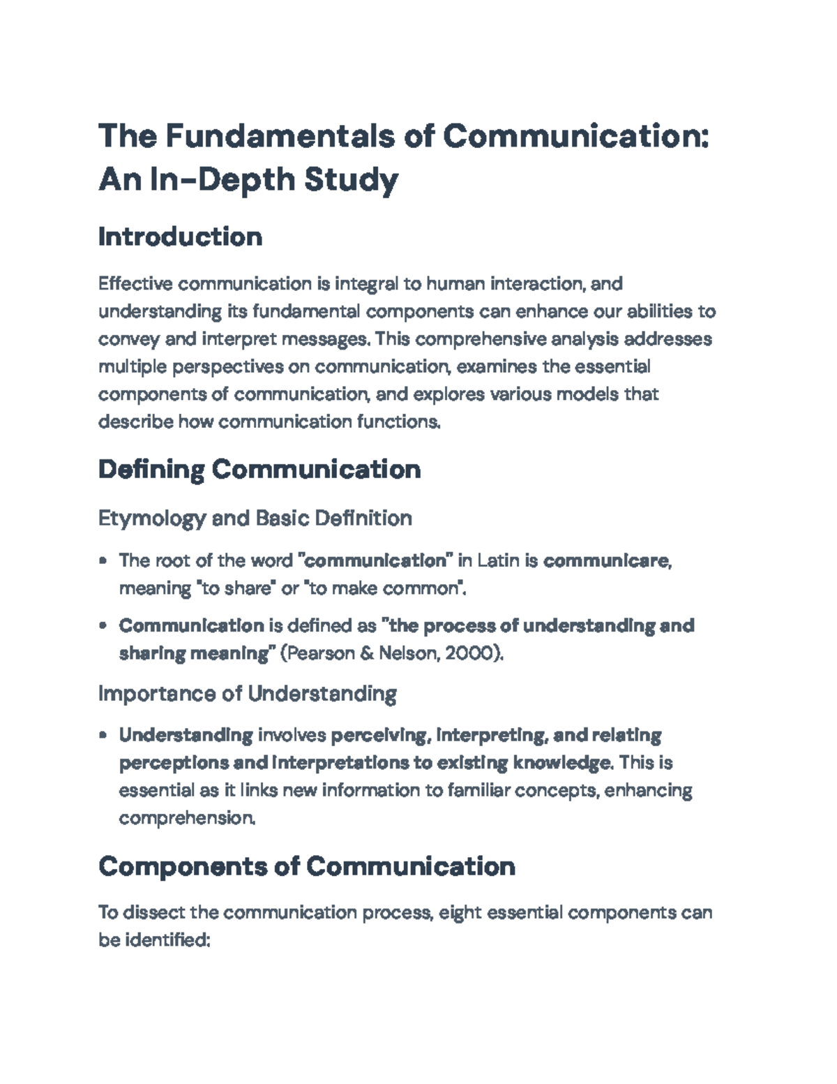 Fundamentals of Communication: An In-Depth Study - The Fundamentals of ...