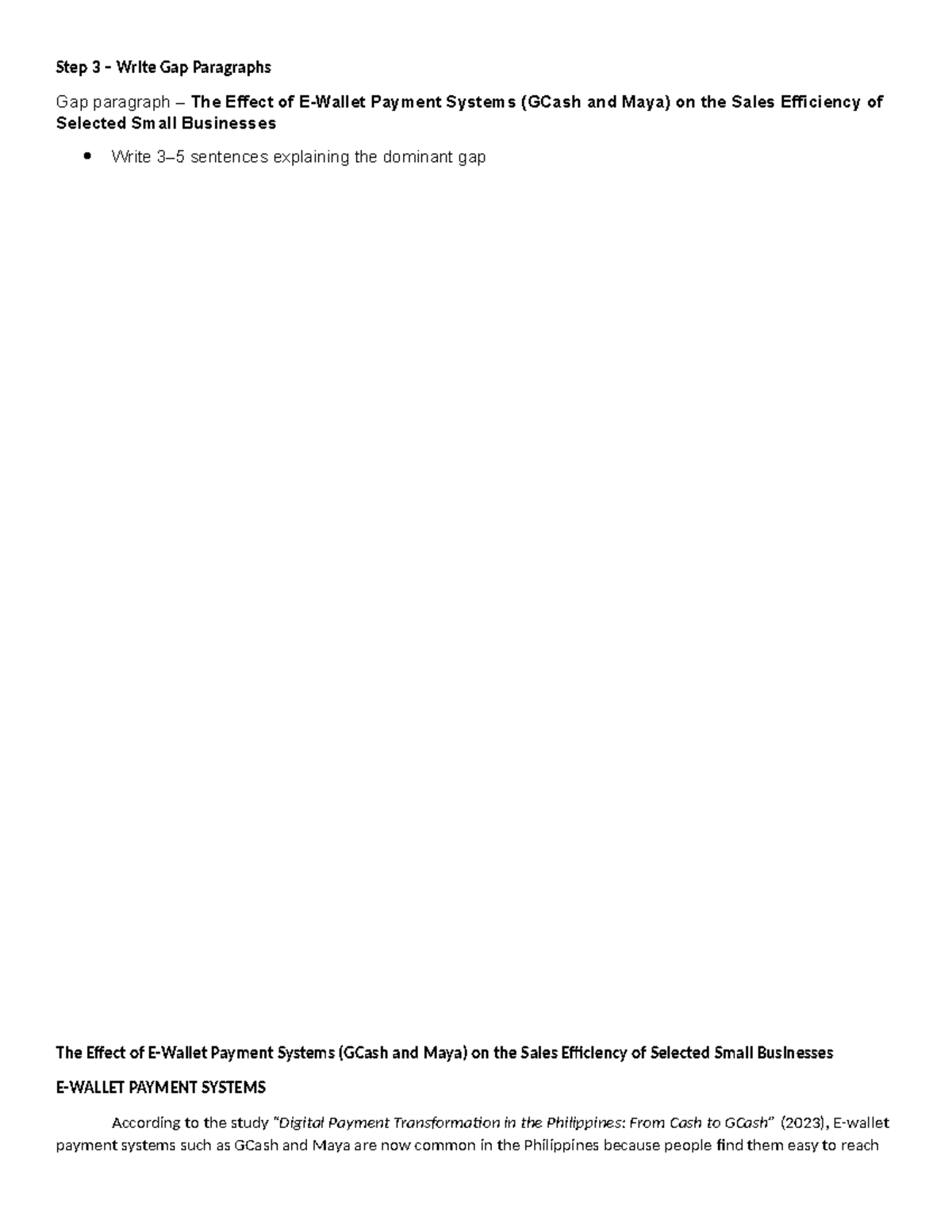 GAP Paragraph: The Impact of GCash and Maya on Sales Efficiency ...
