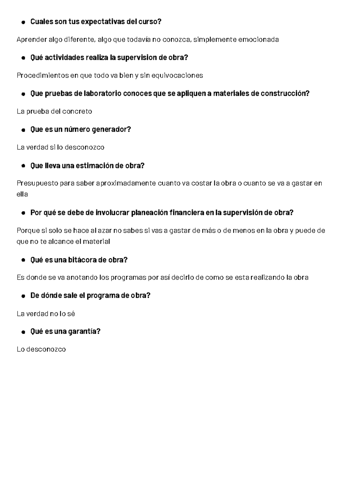 01 AKSA - Expectativas y Procedimientos en Supervisión de Obra - Studocu