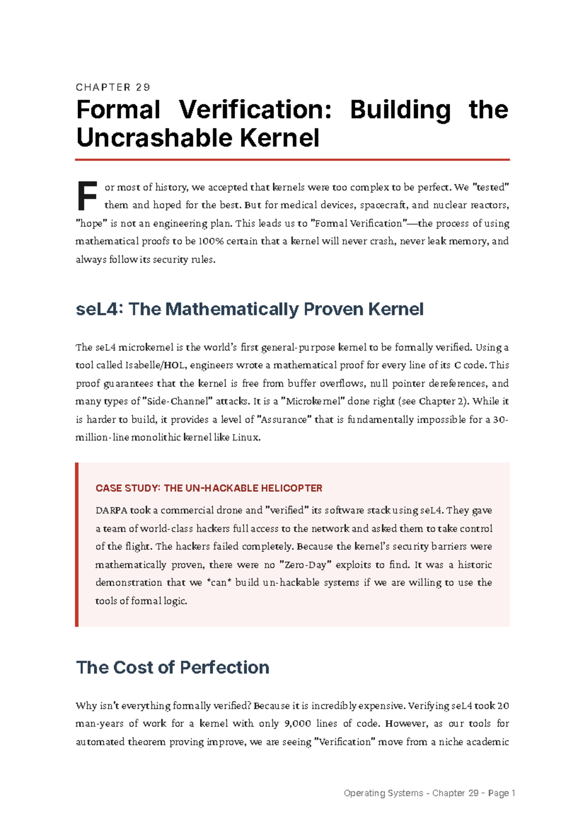 CHAPTER 29: Formal Verification of the seL4 Kernel in OS - Studocu