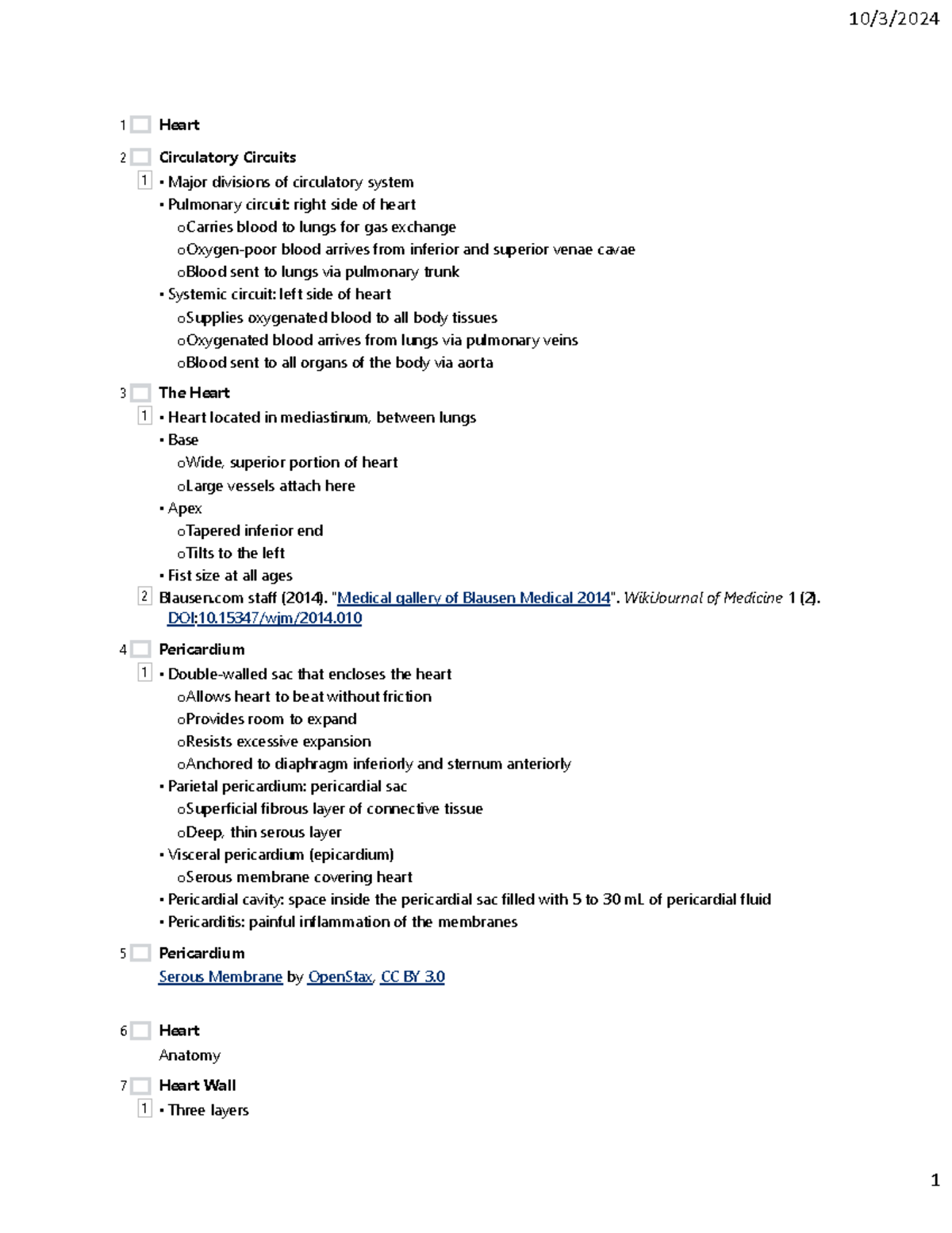 Heart Anatomy and Cardiac Cycle Overview - Detailed Study Notes (BIO ...